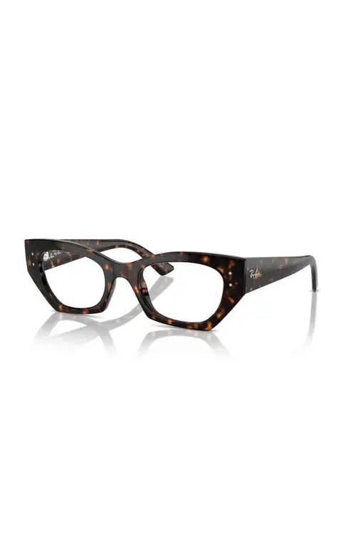Ray-ban 52mm Irregular Eyeglasses - Tortoise