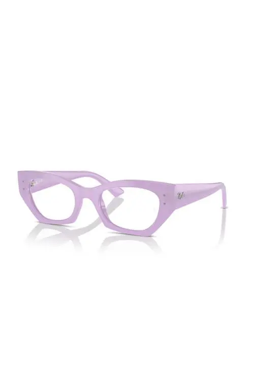 Ray-ban 52mm Irregular Eyeglasses - Violet