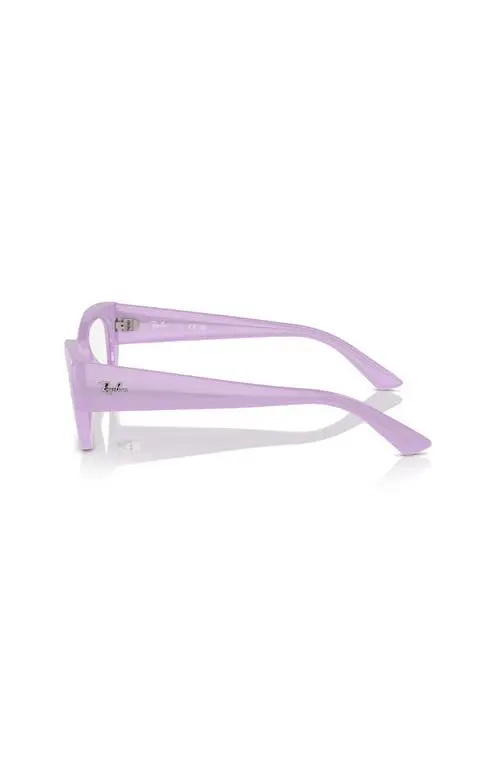 Ray-ban 52mm Irregular Eyeglasses - Violet