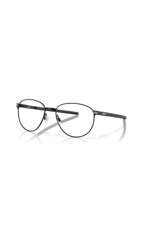 Oakley Round Frame Full Rim Titanium Eyeglasses - Black