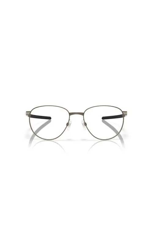 Oakley Round Frame Full Rim Titanium Eyeglasses - Grey