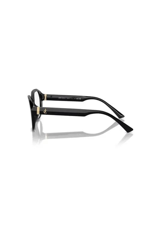 JIMMY CHOO Butterfly Acetate Eyeglasses - Black