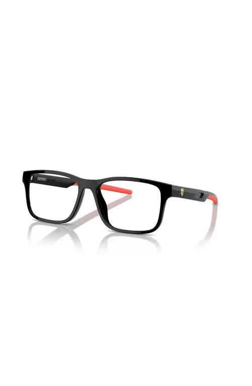 SCUDERIA FERRARI 54mm Rectangle Full Rim Eyeglasses - Black