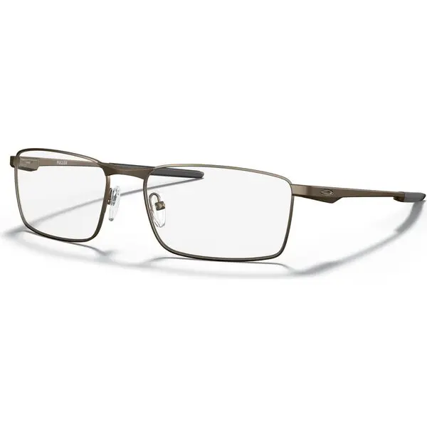 Oakley 57mm Rectangle Full Rim Eyeglasses - Grey