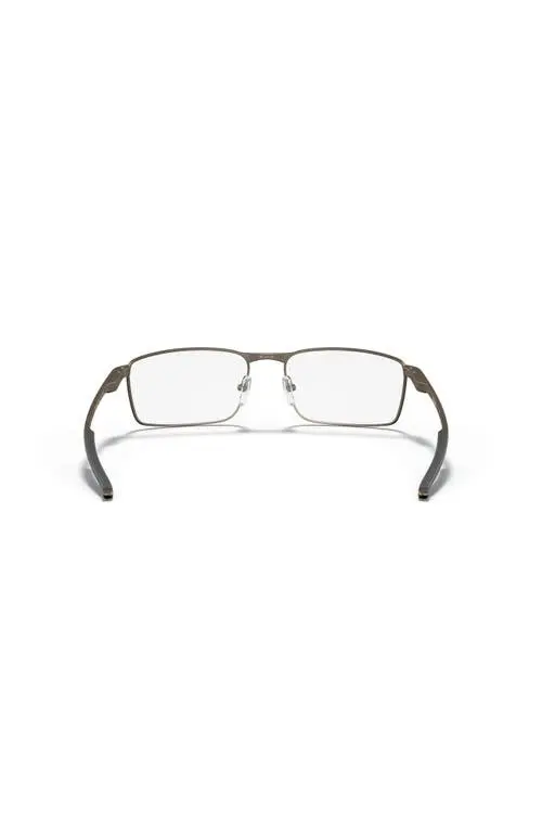 Oakley 57mm Rectangle Full Rim Eyeglasses - Grey