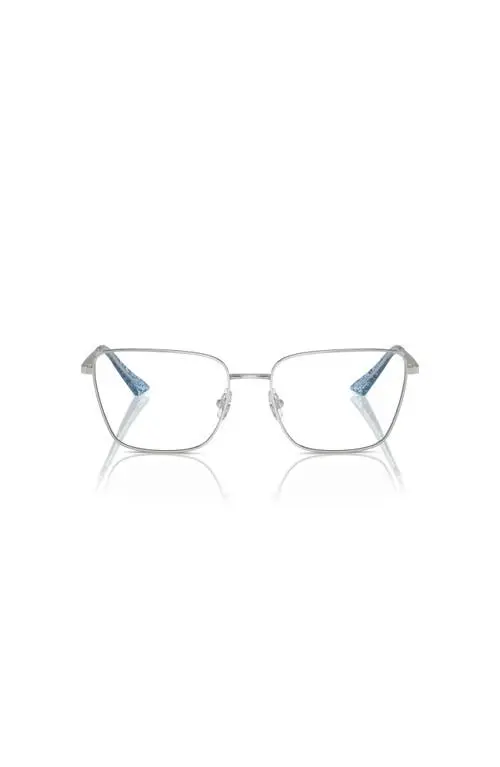 JIMMY CHOO 53mm Rectangle Eyeglasses - Silver