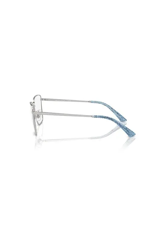 JIMMY CHOO 53mm Rectangle Eyeglasses - Silver