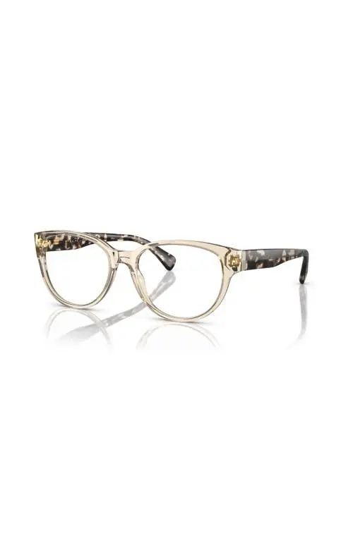 Ralph Lauren 54mm Oval Full Rim Optical Glasses - Brown