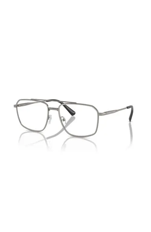 Michael Kors 56mm Square Full Rim Eyeglasses - Grey