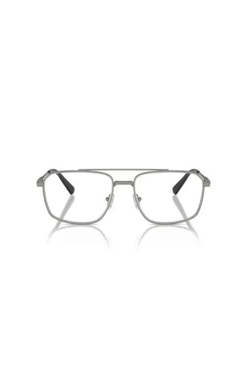 Michael Kors 56mm Square Full Rim Eyeglasses - Grey