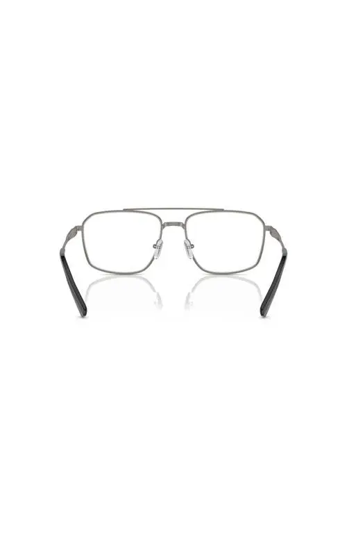Michael Kors 56mm Square Full Rim Eyeglasses - Grey