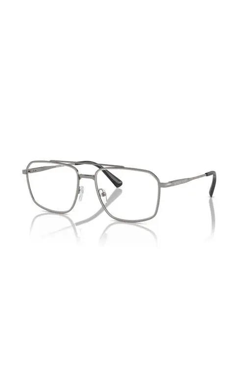 Michael Kors Square Metal Full Rim Eyeglasses - Grey