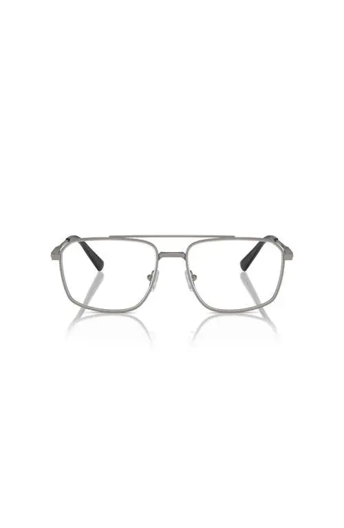 Michael Kors Square Metal Full Rim Eyeglasses - Grey