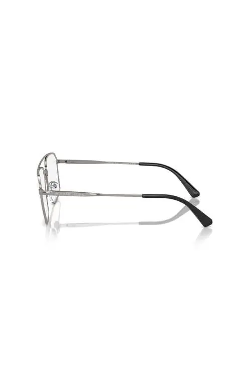 Michael Kors Square Metal Full Rim Eyeglasses - Grey