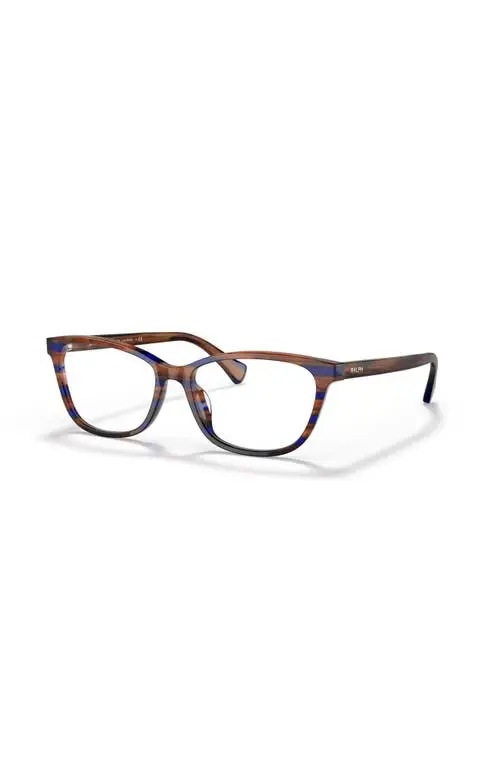 Ralph Lauren 53mm Rectangle Optical Glasses - Brown