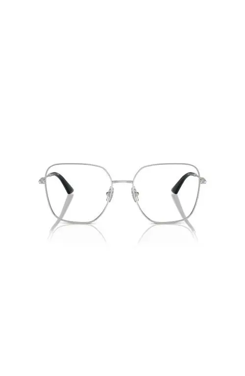 JIMMY CHOO 53mm Square Full Rim Optical Glasses - Silver
