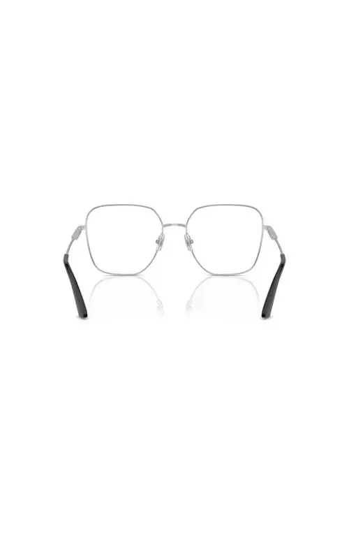 JIMMY CHOO 53mm Square Full Rim Optical Glasses - Silver