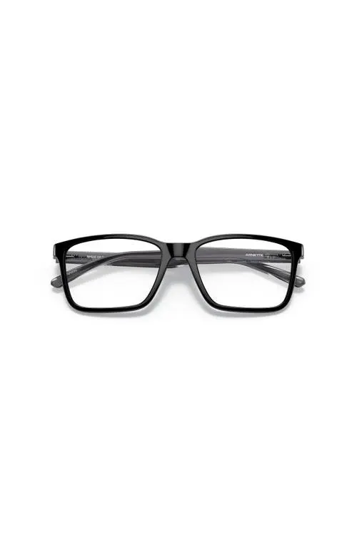 ARNETTE 52mm Rectangle Optical Glasses - Black