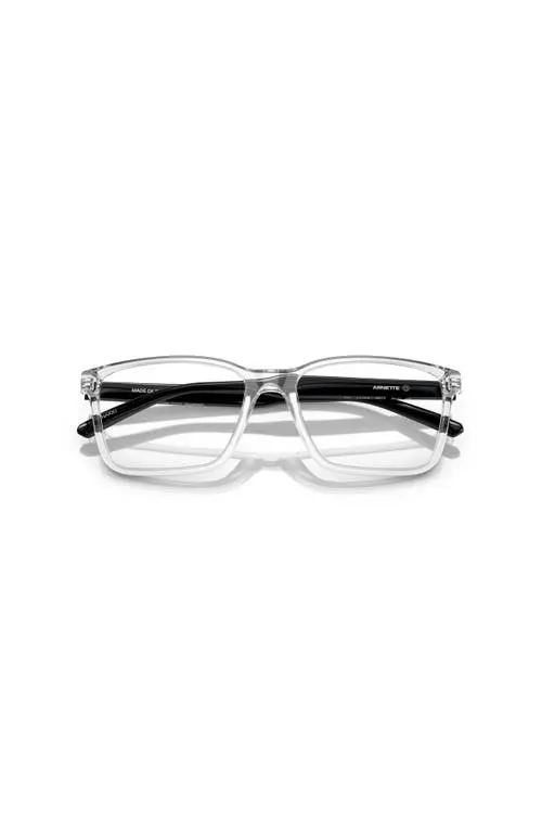 ARNETTE 52mm Rectangle Optical Glasses - Transparent