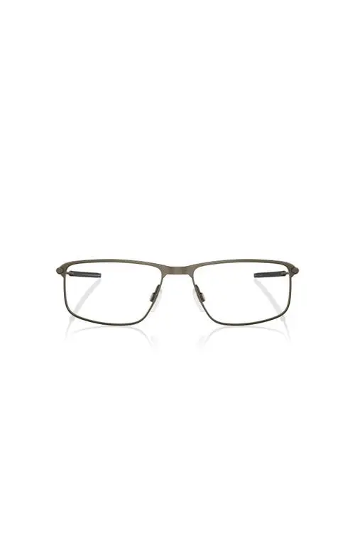 Oakley 54mm Rectangle Full Rim Optical Glasses - Grey