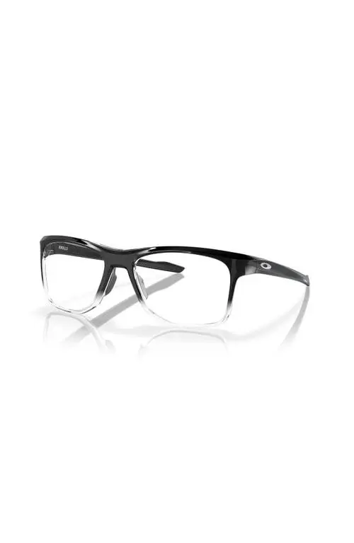 Oakley 55mm Rectangle Full Rim Optical Glasses - Black