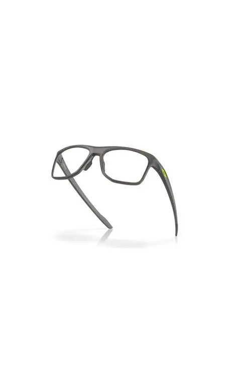 Oakley 55mm Rectangle Full Rim Optical Glasses - Grey