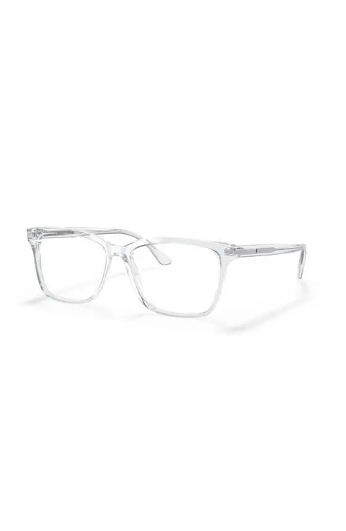 Prada 56mm Rectangle Optical Glasses - Transparent