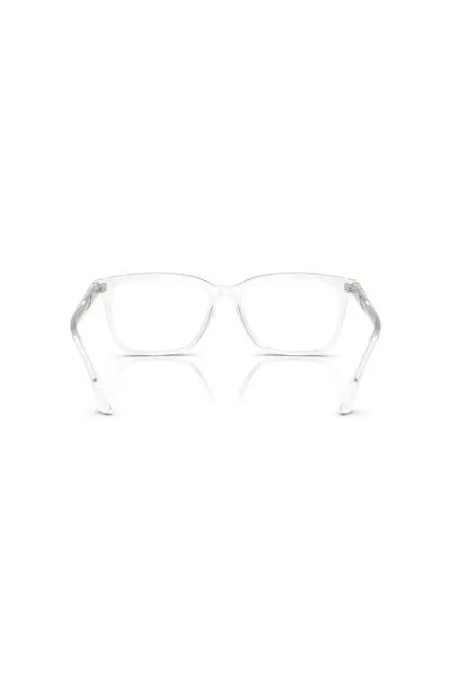 Prada 56mm Rectangle Optical Glasses - Transparent