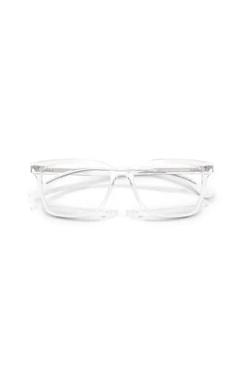 Prada 56mm Rectangle Optical Glasses - Transparent