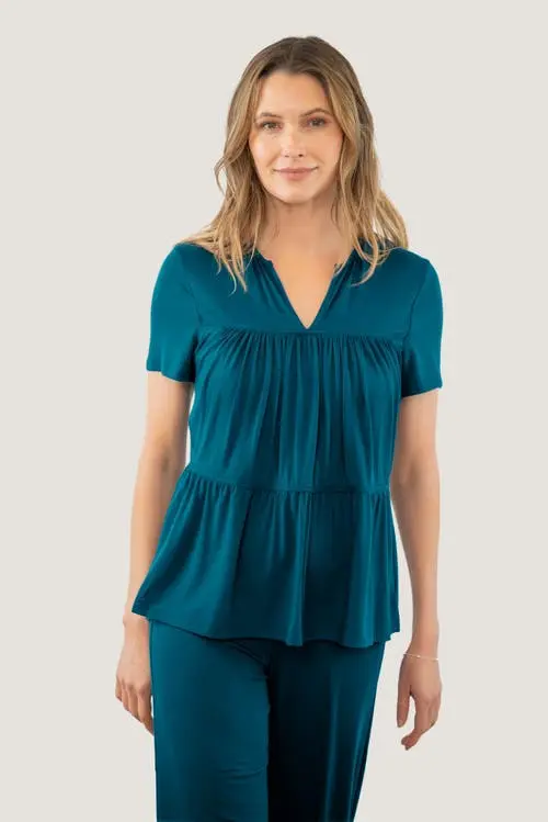 JJWINKS Tiered Shelf Tee - Deep Teal
