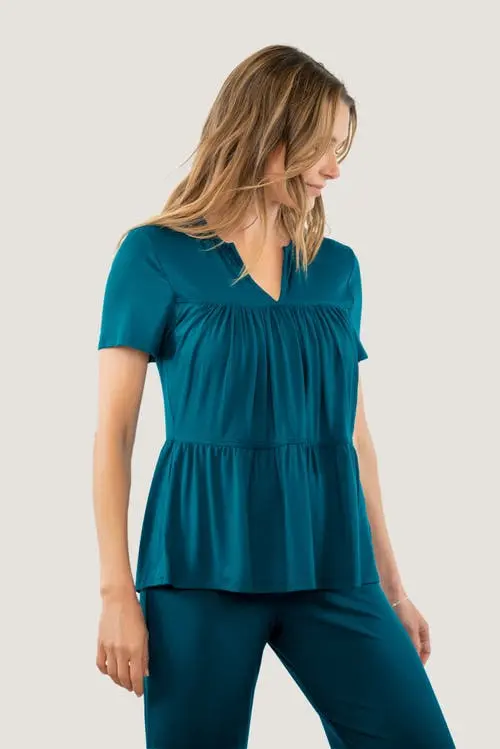 JJWINKS Tiered Shelf Tee - Deep Teal