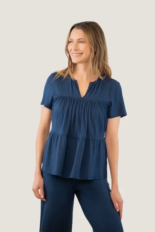 JJWINKS Tiered Shelf T-shirt - Navy