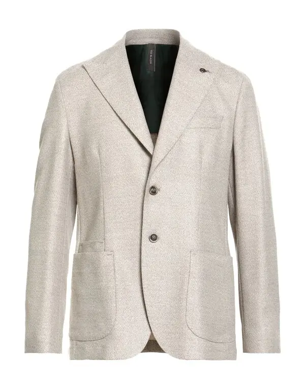 PAOLONI Blazer In Light Virgin Wool And Elastane