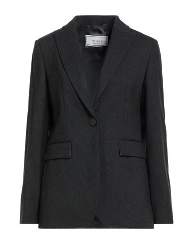 Peserico Single-breasted Flannel Blazer - Charcoal