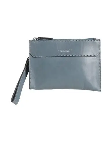 THE BRIDGE Leather Clutch - Grey