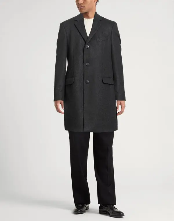 HACKETT Single-breasted Wool And Cashmere Coat