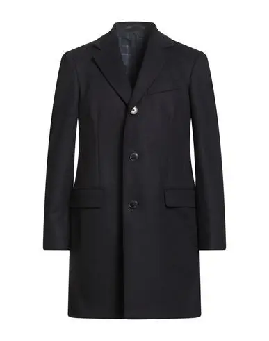 HACKETT Single-breasted Wool-cashmere Coat - Navy