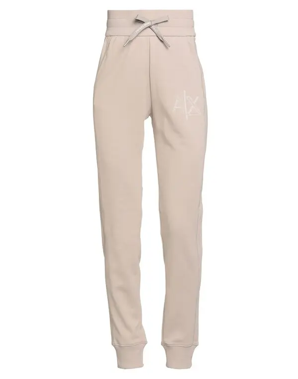 Armani Exchange Cotton Blend Track Pants - Beige