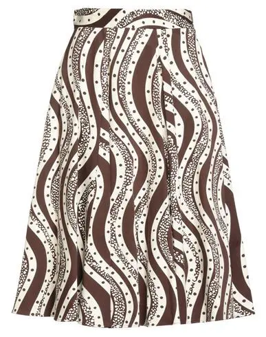 MAX & CO. X DURO OLOWU Midi Flared Skirt - Brown