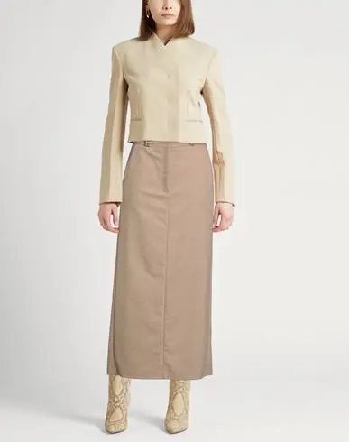 Peserico Flared Maxi Skirt In Wool Blend