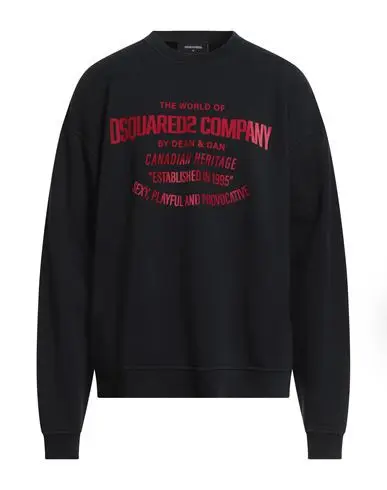 Dsquared2 Cotton Fleece Sweatshirt - Black