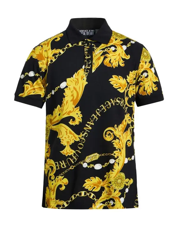 Versace Polo Shirt Size Cotton, Polyester, Polyamide, Elastane