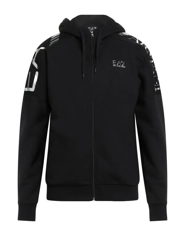 EA7 Hooded Sweatshirt With Zip Fastening
