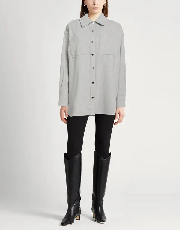MOORER Overshirt Polyester Viscose Blend