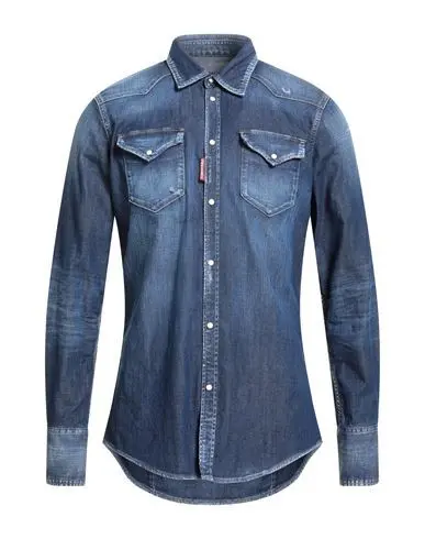 Dsquared2 Denim Shirt Size Cotton, Elastane