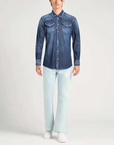 Dsquared2 Denim Shirt Size Cotton, Elastane