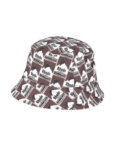 Rhude Printed Gabardine Bucket Hat - Brown