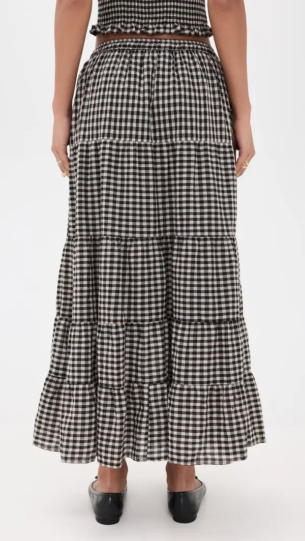 NIA Paloma Checked Skirt