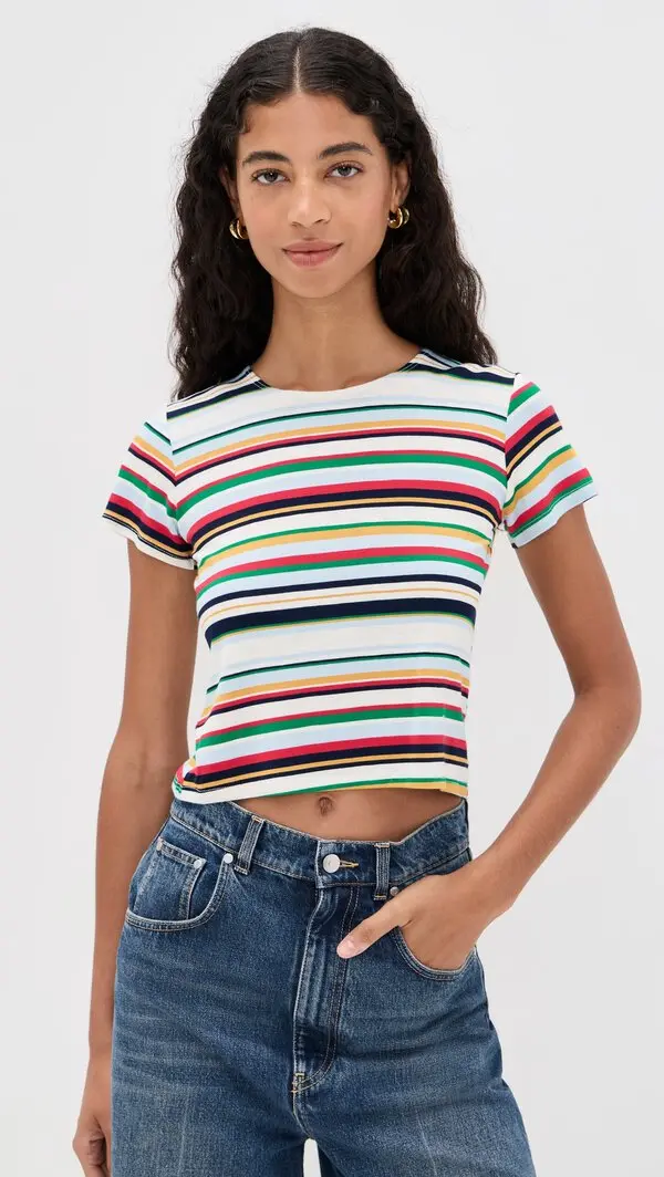LE BOP Eloise Striped Tee - Multi Stripe