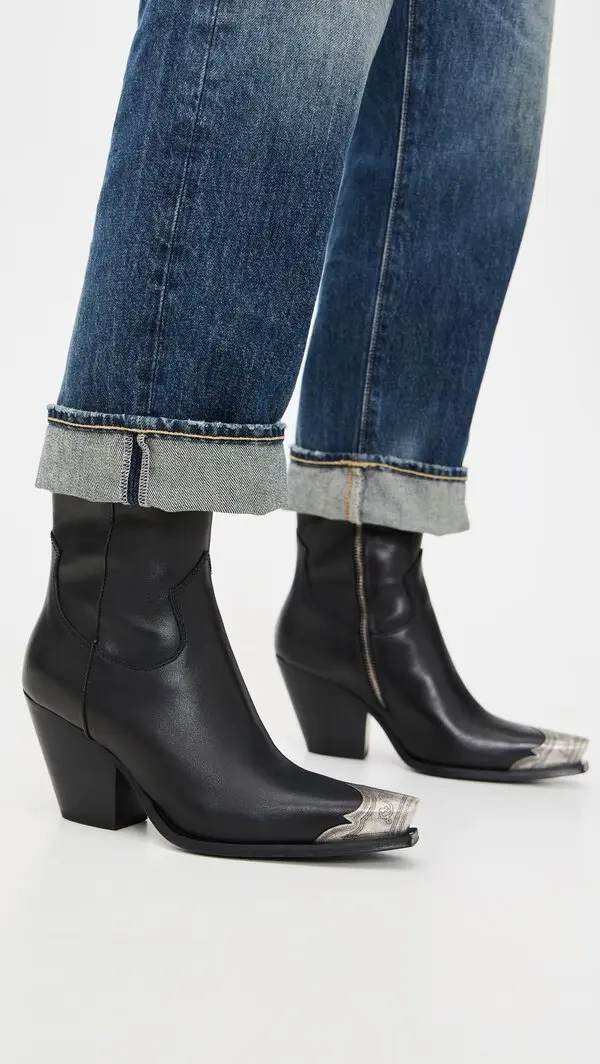 Free People Brayden Western Boots - Black